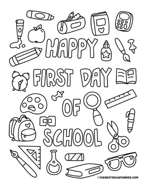 Back to School Coloring Pages - The Best Ideas for Kids