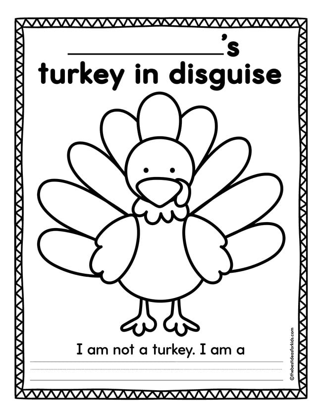 Disguise a Turkey Template (Free Printables) - The Best Ideas for Kids