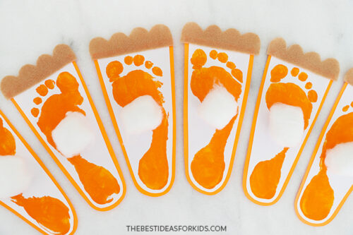 Pumpkin Pie Footprint - The Best Ideas for Kids