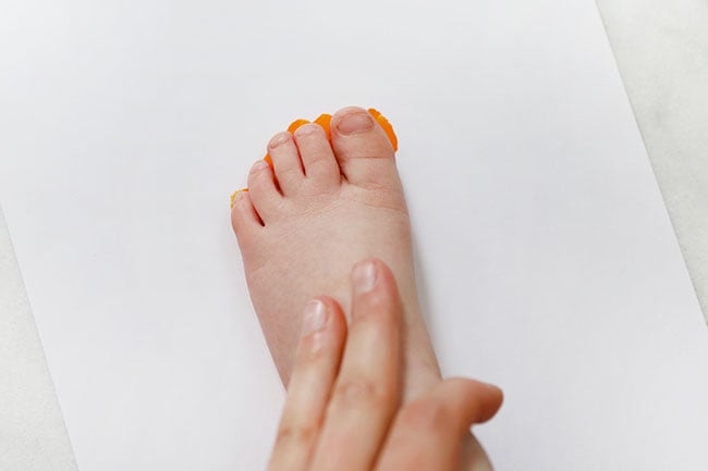 Pumpkin Pie Footprint - The Best Ideas for Kids