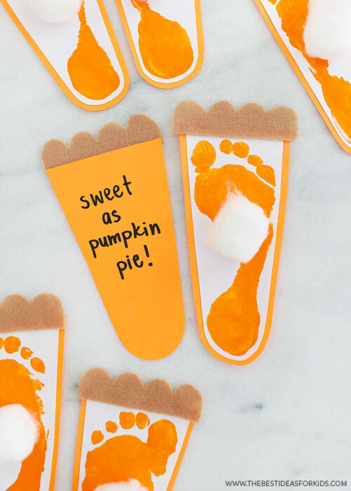 Pumpkin Pie Footprint - The Best Ideas for Kids