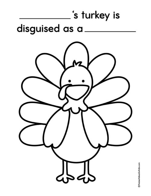 Disguise a Turkey Template (Free Printables) - The Best Ideas for Kids