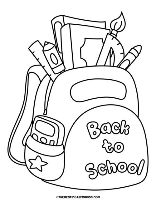 Back to School Coloring Pages - The Best Ideas for Kids