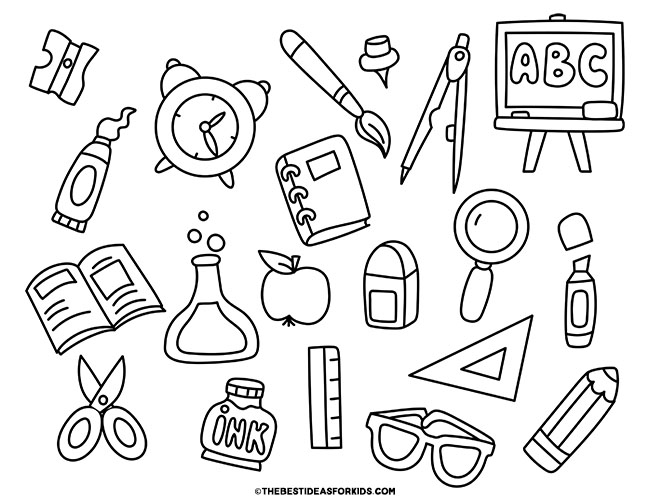 Back to School Coloring Pages - The Best Ideas for Kids
