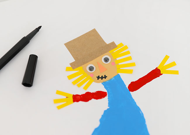 Footprint Scarecrow - The Best Ideas for Kids