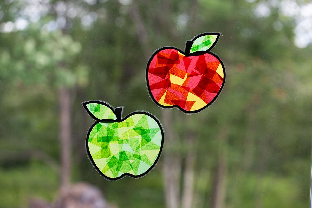 Apple Suncatcher - The Best Ideas for Kids