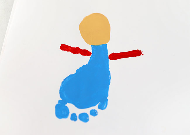 Footprint Scarecrow - The Best Ideas for Kids