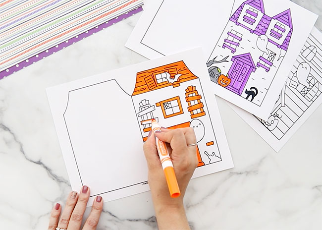 Haunted House Card (Free Printables) - The Best Ideas for Kids