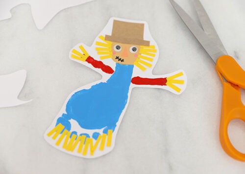 Footprint Scarecrow - The Best Ideas for Kids
