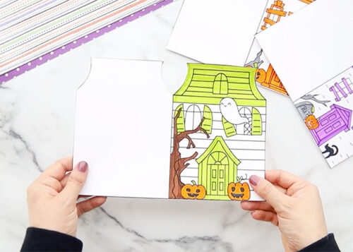 Haunted House Card (Free Printables) - The Best Ideas for Kids
