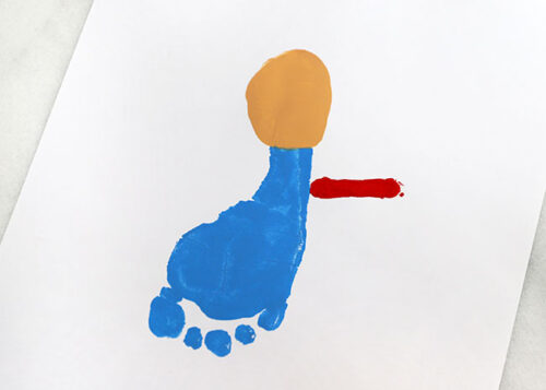 Footprint Scarecrow - The Best Ideas for Kids