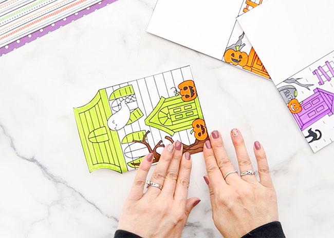 Haunted House Card (Free Printables) - The Best Ideas for Kids