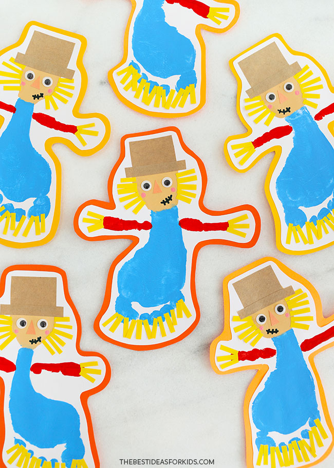 Footprint Scarecrow - The Best Ideas for Kids