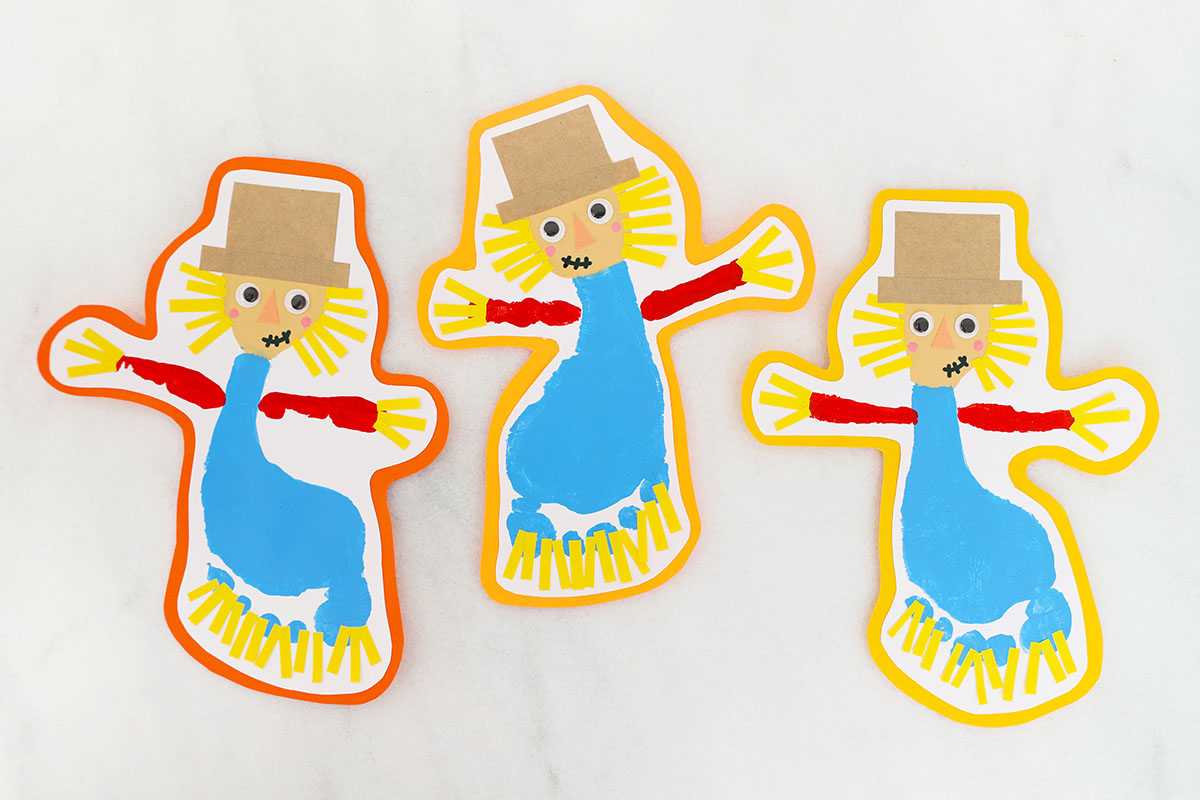 Footprint Scarecrow - The Best Ideas for Kids