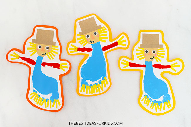 Footprint Scarecrow - The Best Ideas for Kids