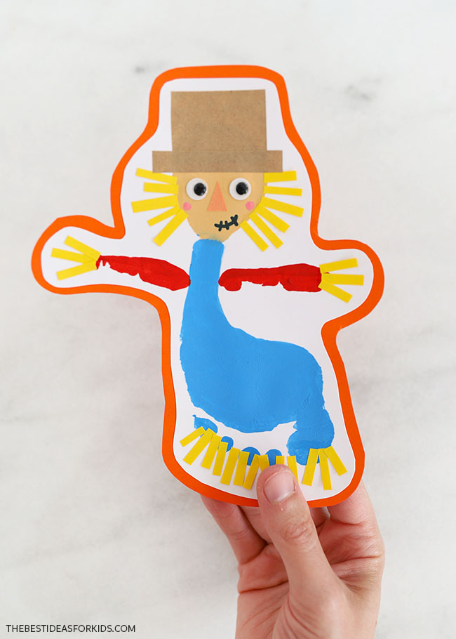 Footprint Scarecrow - The Best Ideas for Kids