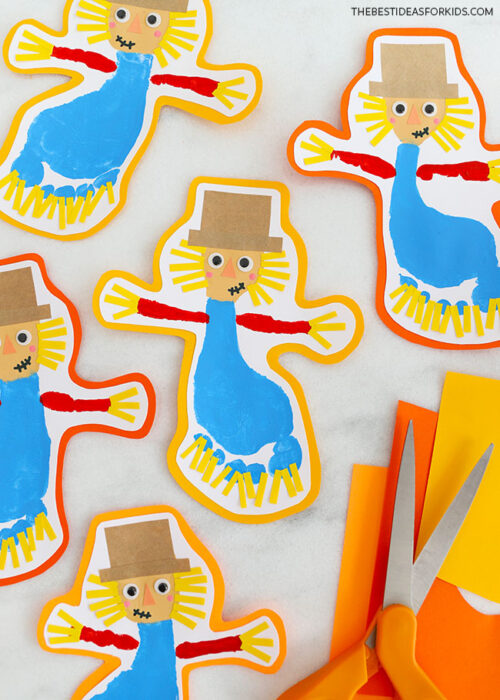 Footprint Scarecrow - The Best Ideas for Kids
