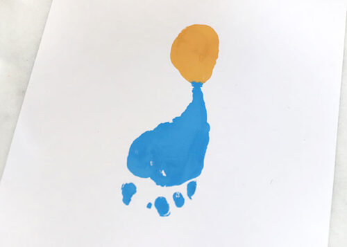 Footprint Scarecrow - The Best Ideas for Kids