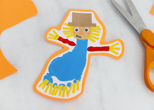 Footprint Scarecrow - The Best Ideas for Kids