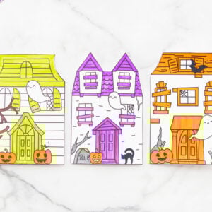 3D Haunted House Template (Free Printables) - The Best Ideas for Kids