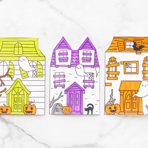 Halloween Coloring Cards (Free Printables) - The Best Ideas for Kids