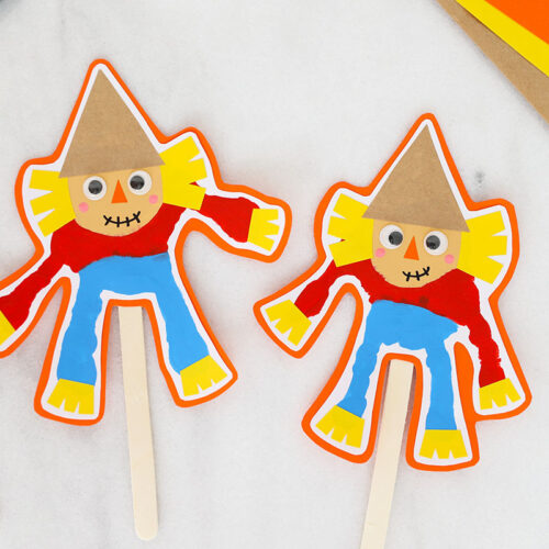 Footprint Scarecrow - The Best Ideas for Kids