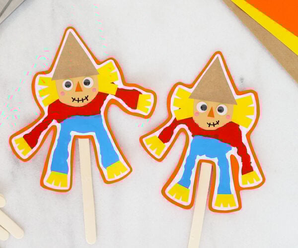 Footprint Scarecrow - The Best Ideas for Kids