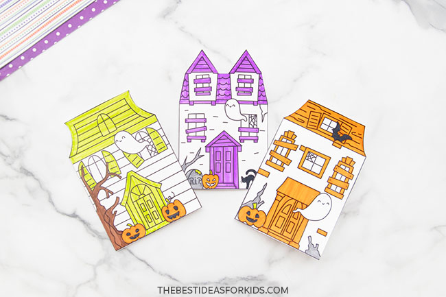 Haunted House Card (Free Printables) - The Best Ideas for Kids