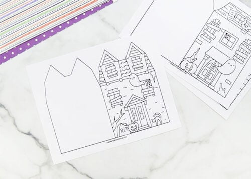 Haunted House Card (Free Printables) - The Best Ideas for Kids