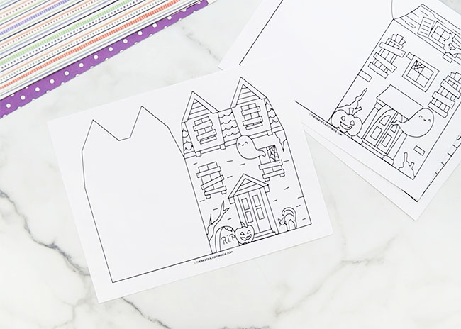 Haunted House Card (Free Printables) - The Best Ideas for Kids