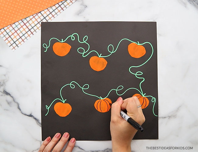 Toilet Paper Roll Pumpkin Stamp - The Best Ideas for Kids