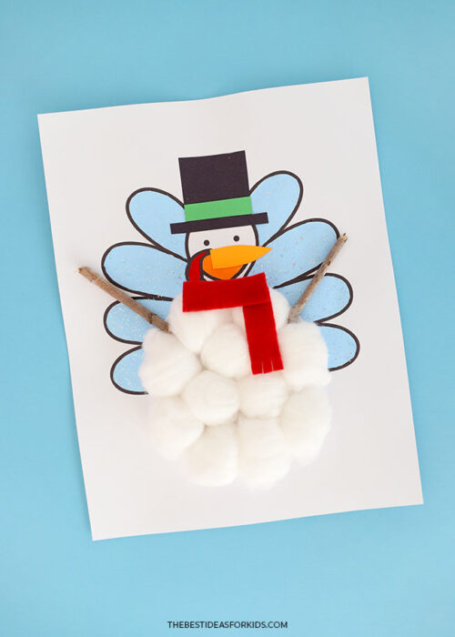 Snowman Turkey Disguise (Free Template) - The Best Ideas for Kids