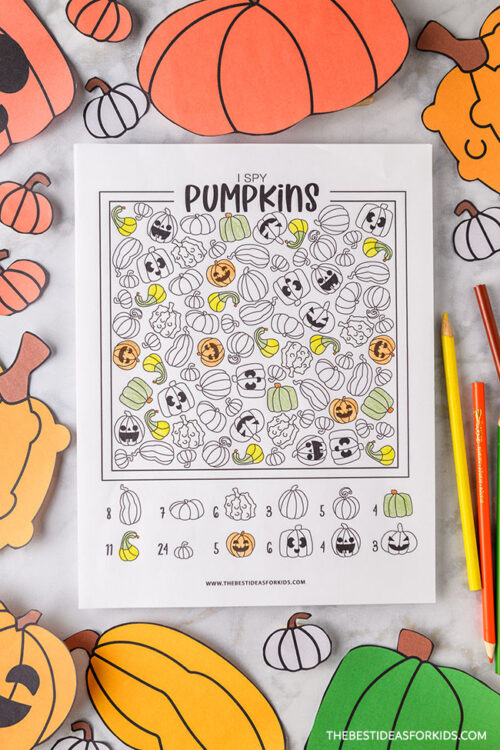 Pumpkin I Spy (Free Printables) - The Best Ideas for Kids