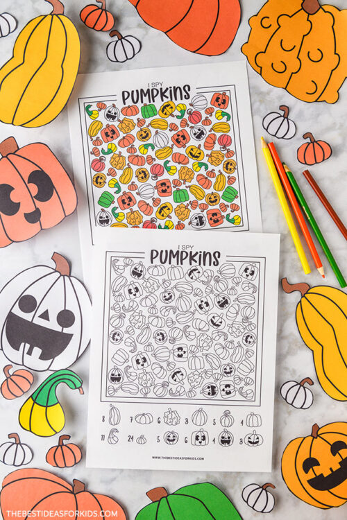 Pumpkin I Spy (Free Printables) - The Best Ideas for Kids