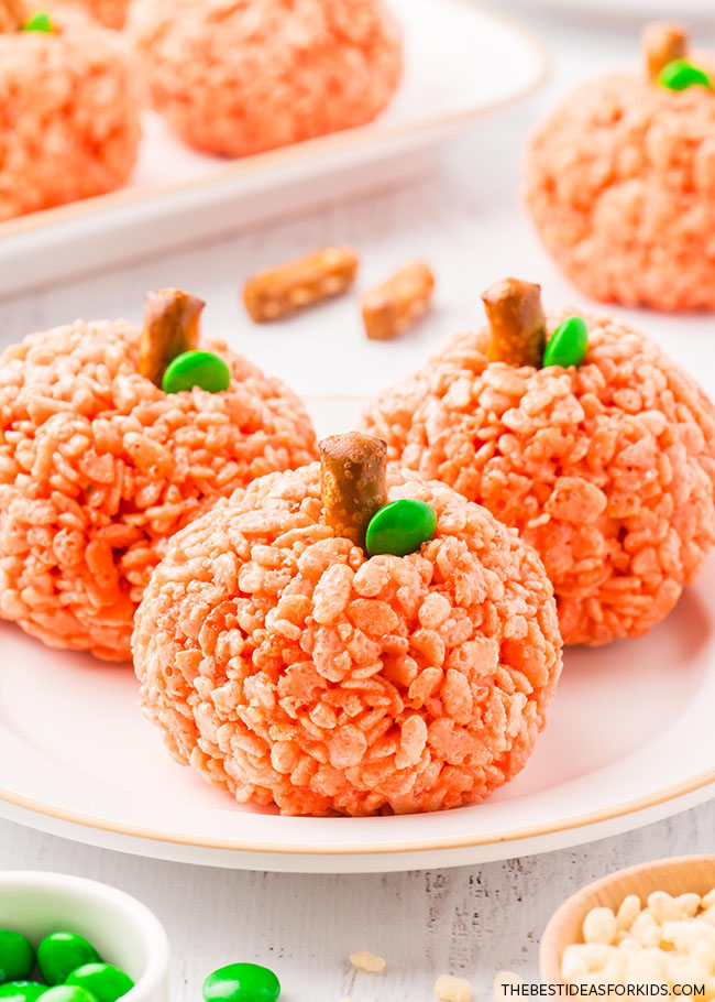 Pumpkin Rice Krispie Treats - The Best Ideas for Kids