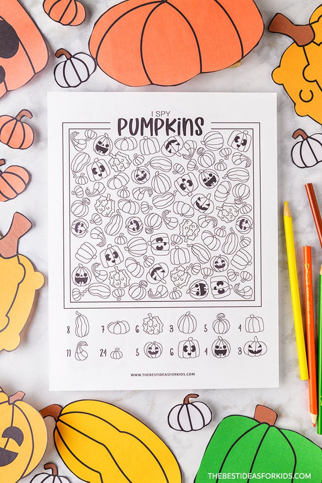 Pumpkin I Spy (Free Printables) - The Best Ideas for Kids