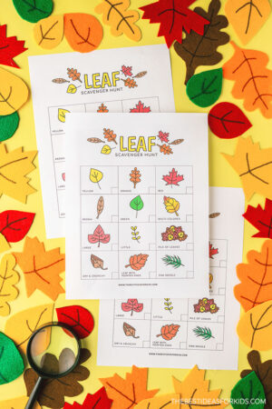 Leaf Scavenger Hunt (Free Printable) - The Best Ideas for Kids