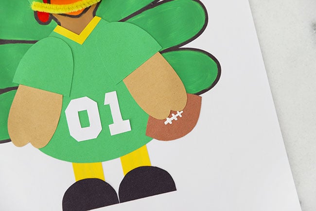 Football Player Turkey Disguise (Free Template) - The Best Ideas for Kids