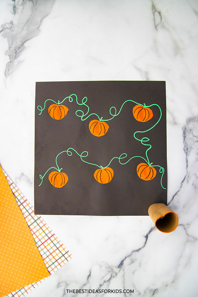 Toilet Paper Roll Pumpkin Stamp - The Best Ideas for Kids