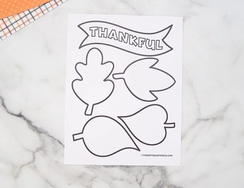 Thankful Wreath Craft (Free Printable) - The Best Ideas for Kids