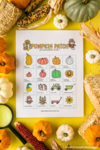 Pumpkin Patch Scavenger Hunt (Free Printable) - The Best Ideas for Kids