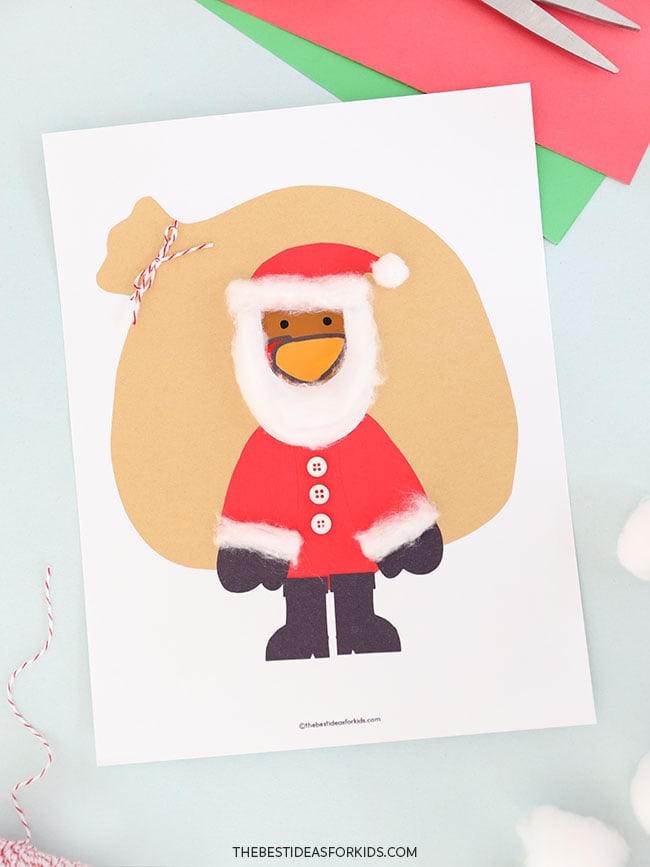 Santa Turkey Disguise (Free Template) - The Best Ideas for Kids