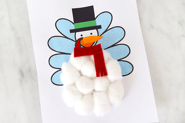 Snowman Turkey Disguise (Free Template) - The Best Ideas for Kids
