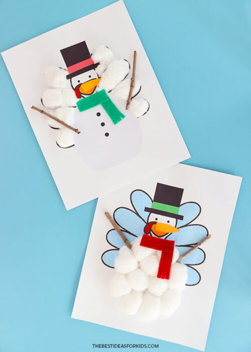 Snowman Turkey Disguise (Free Template) - The Best Ideas for Kids