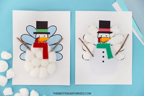 Snowman Turkey Disguise (Free Template) - The Best Ideas for Kids