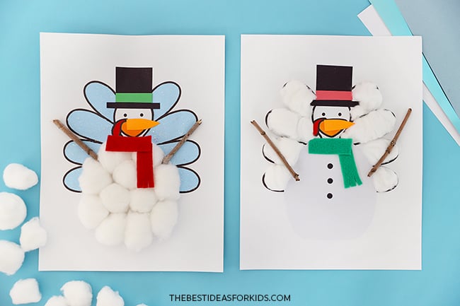 Snowman Turkey Disguise (Free Template) - The Best Ideas for Kids