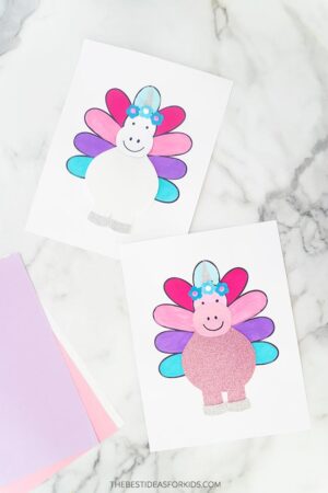 Unicorn Turkey Disguise (Free Template) - The Best Ideas for Kids