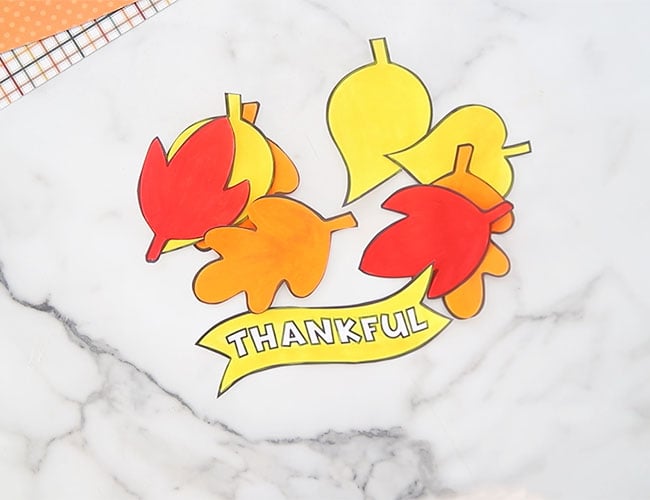 Thankful Wreath Craft (Free Printable) - The Best Ideas for Kids