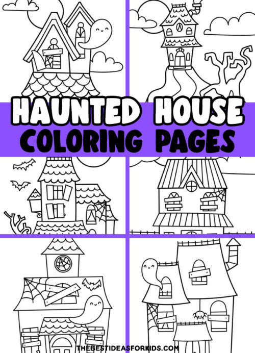 Haunted House Coloring Pages (Free Printables) - The Best Ideas for Kids