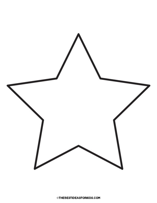 Free Printable Star Template (Free Printables) - The Best Ideas for Kids